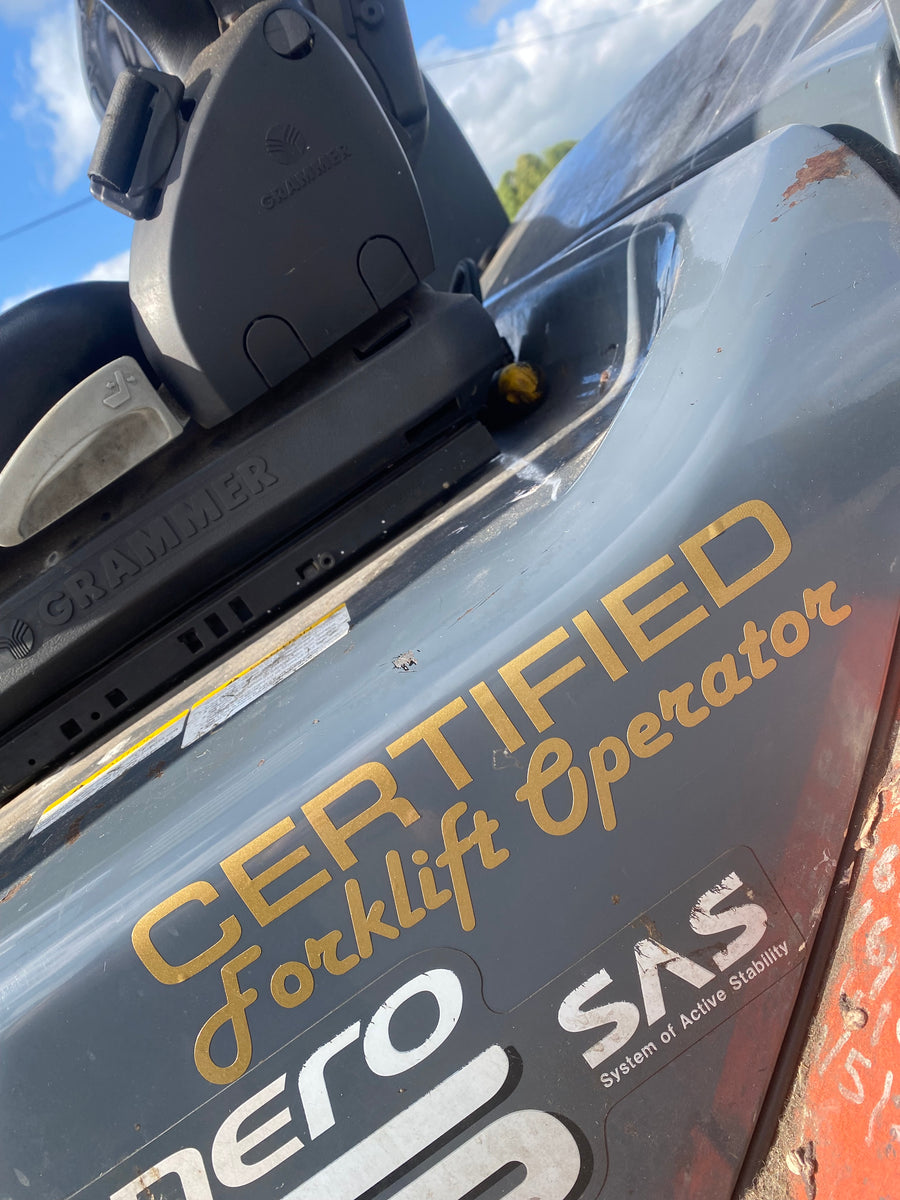 CERTIFIED FORKLIFT OPERATOR – Flatout Decals