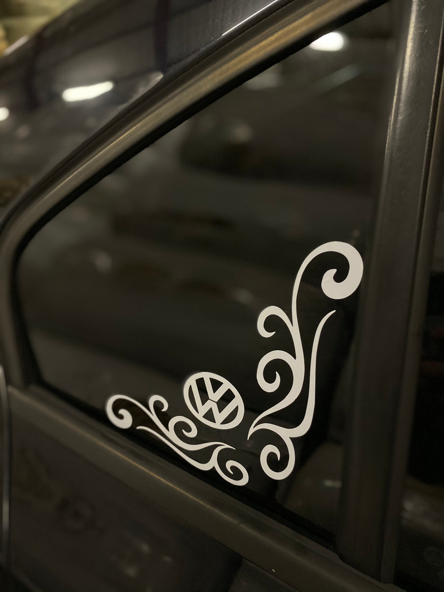 Volkswagen window swirls design 2 – Flatout Decals