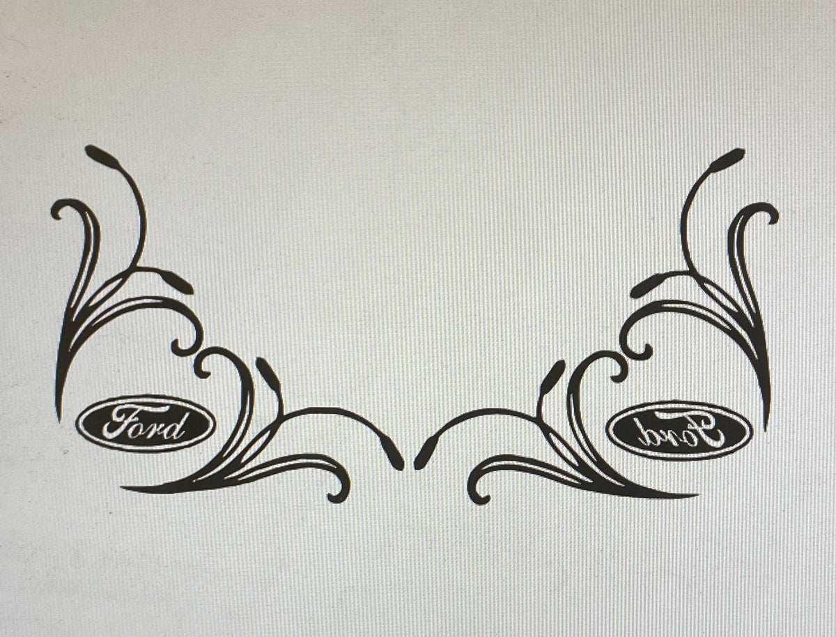 Ford window swirls – Flatout Decals