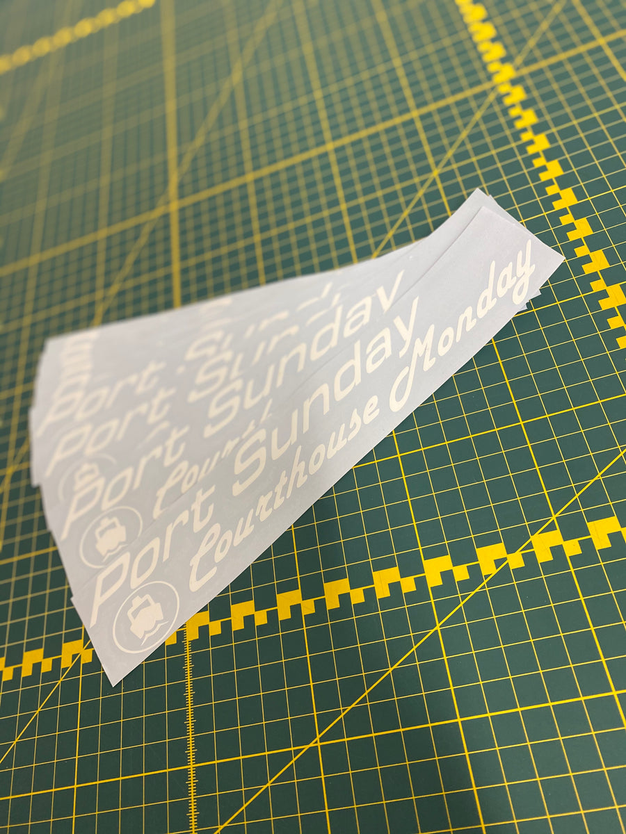 Port Sunday Courthouse Monday – Flatout Decals